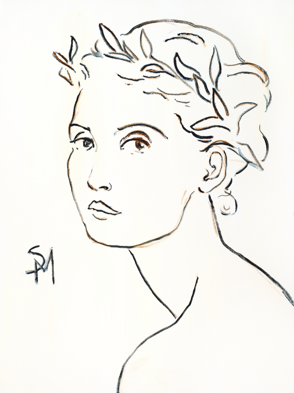 Looking Over Shoulder Expression Drawings