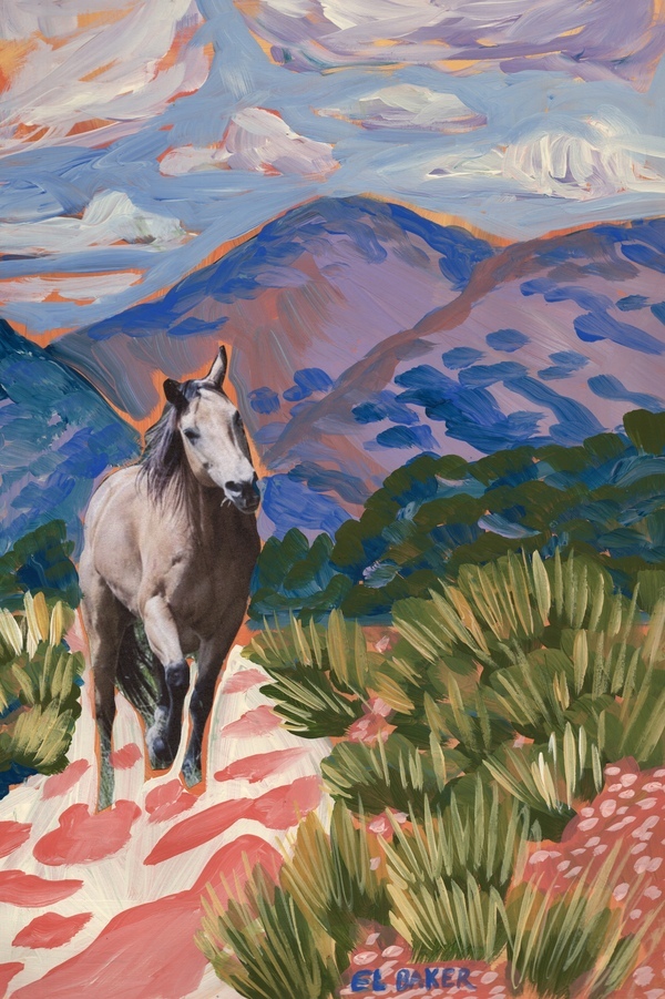 Southwestern Pony by Eleanor Baker on Artfully Walls | Artfully Walls