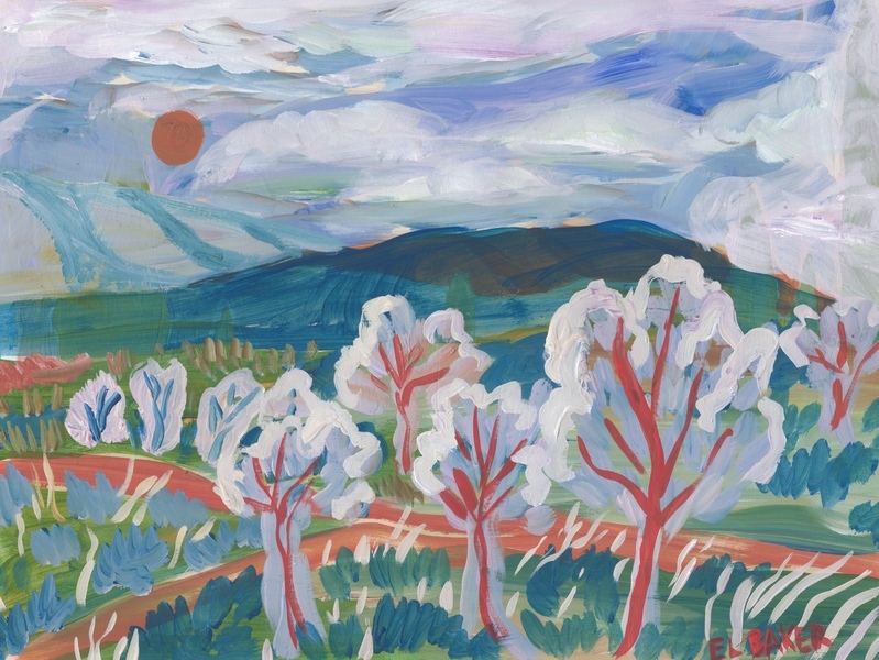 Blue Mountain Landscape by Eleanor Baker on Artfully Walls | Artfully Walls