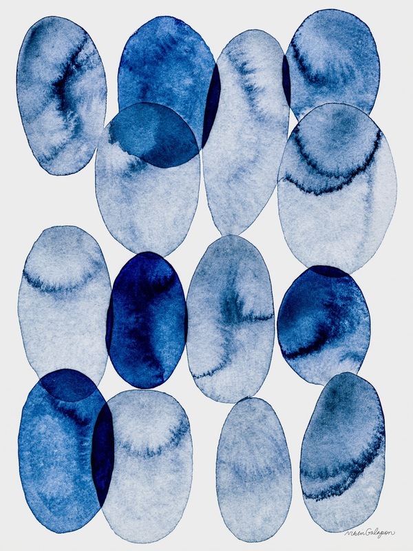 Blue Gathering by Nikki Galapon on Artfully Walls | Artfully Walls