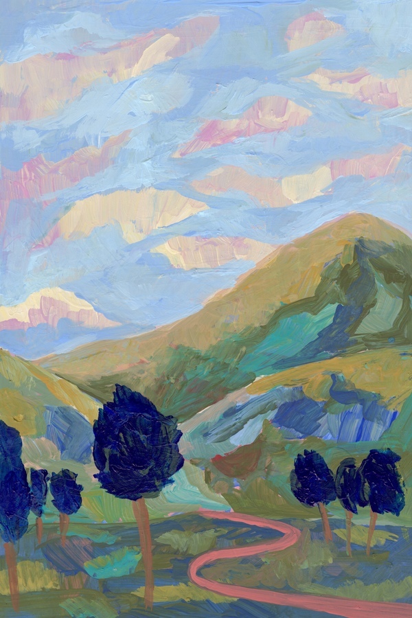 Blue Sky Mountains by Eleanor Baker on Artfully Walls | Artfully Walls
