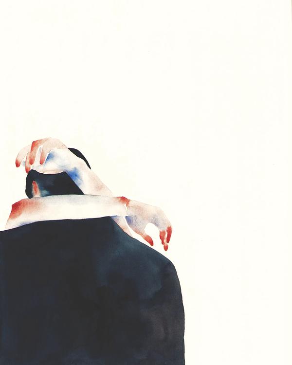 Hug_I by Flavia Cuddemi on Artfully Walls | Artfully Walls