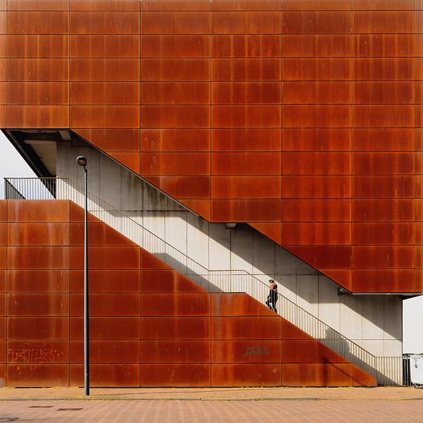 Rusty Block - Building Facade by Wilma Sloot on Artfully Walls ...