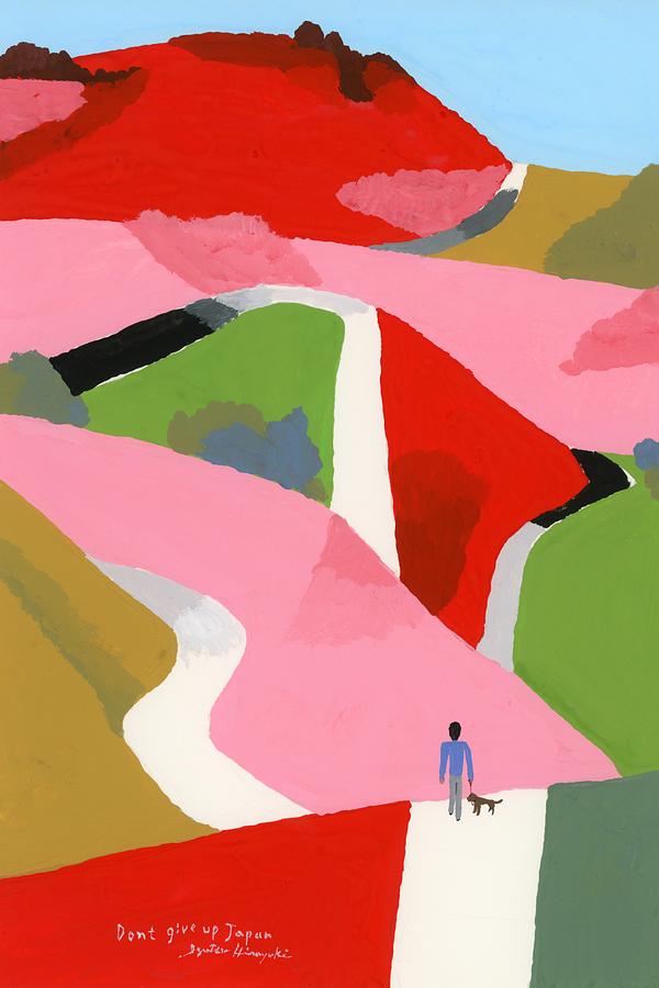 Red slope by Hiroyuki Izutsu on Artfully Walls | Artfully Walls