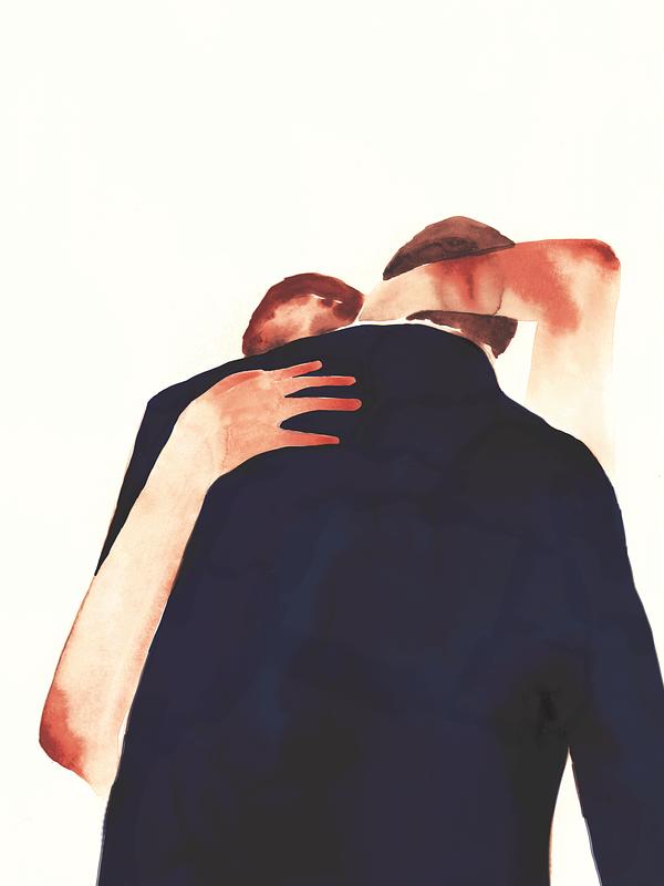 Hug_III by Flavia Cuddemi on Artfully Walls | Artfully Walls