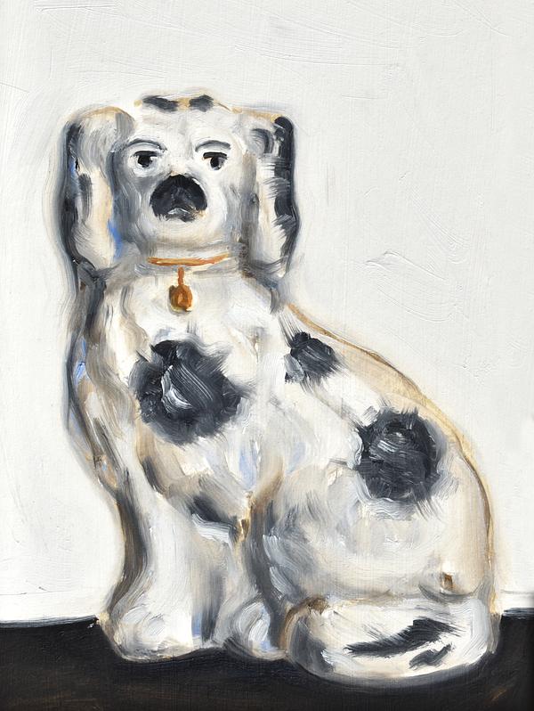 Milo the Staffordshire Spaniel by Susannah Carson on Artfully Walls | Artfully Walls