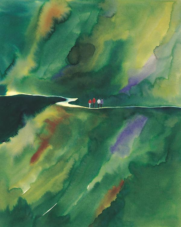 Walk in the mountain by Flavia Cuddemi on Artfully Walls | Artfully Walls