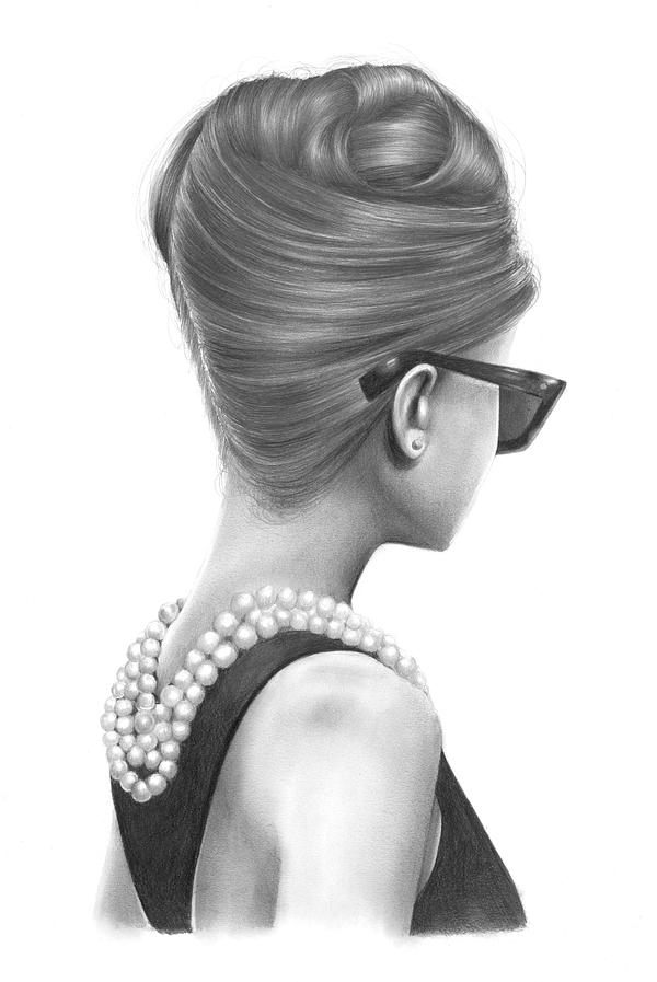 Reverse portrait, Audrey Hepburn by Nettie Wakefield on Artfully Walls ...