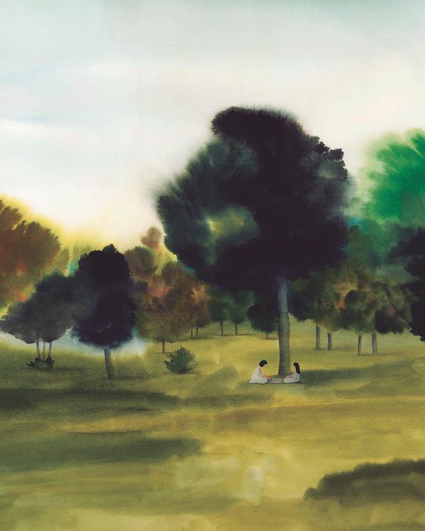 At the park by Flavia Cuddemi on Artfully Walls | Artfully Walls