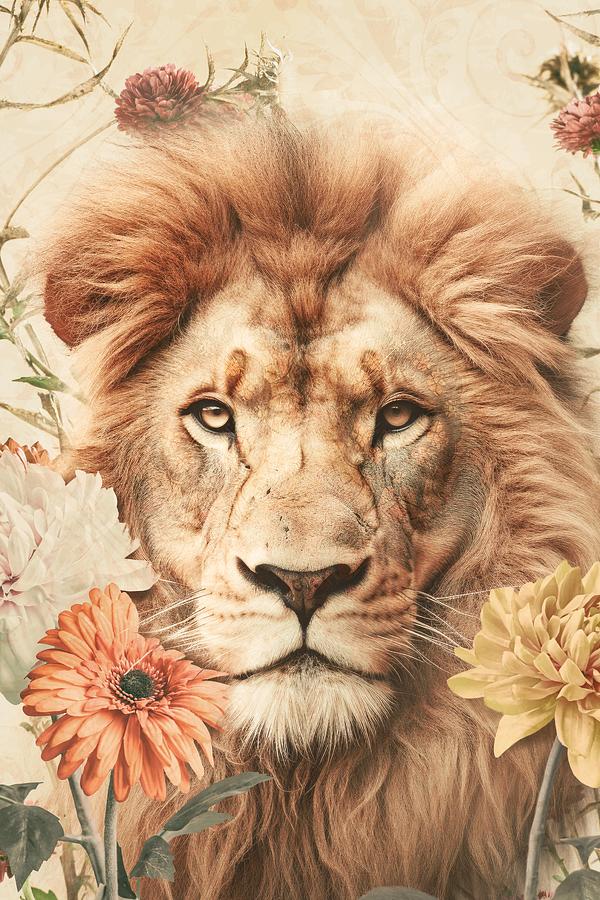 Lion Vintage by Wouter Rikken on Artfully Walls | Artfully Walls