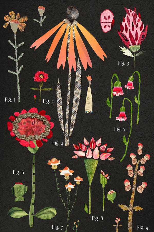 Red botanicals by Susan Farrington on Artfully Walls | Artfully Walls