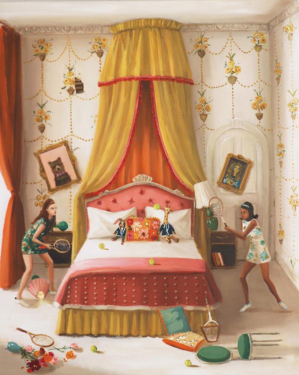 Interior Tennis by Janet Hill on Artfully Walls | Artfully Walls