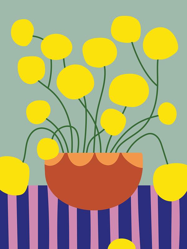 Bowl of Pompoms by Angie Wise on Artfully Walls | Artfully Walls