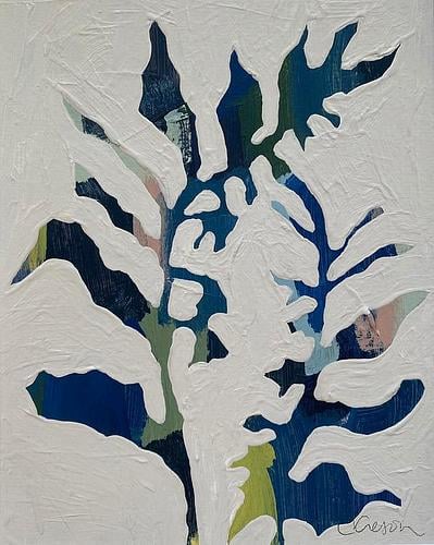 Navy Solomon's Seal by Caroline Creson on Artfully Walls | Artfully Walls